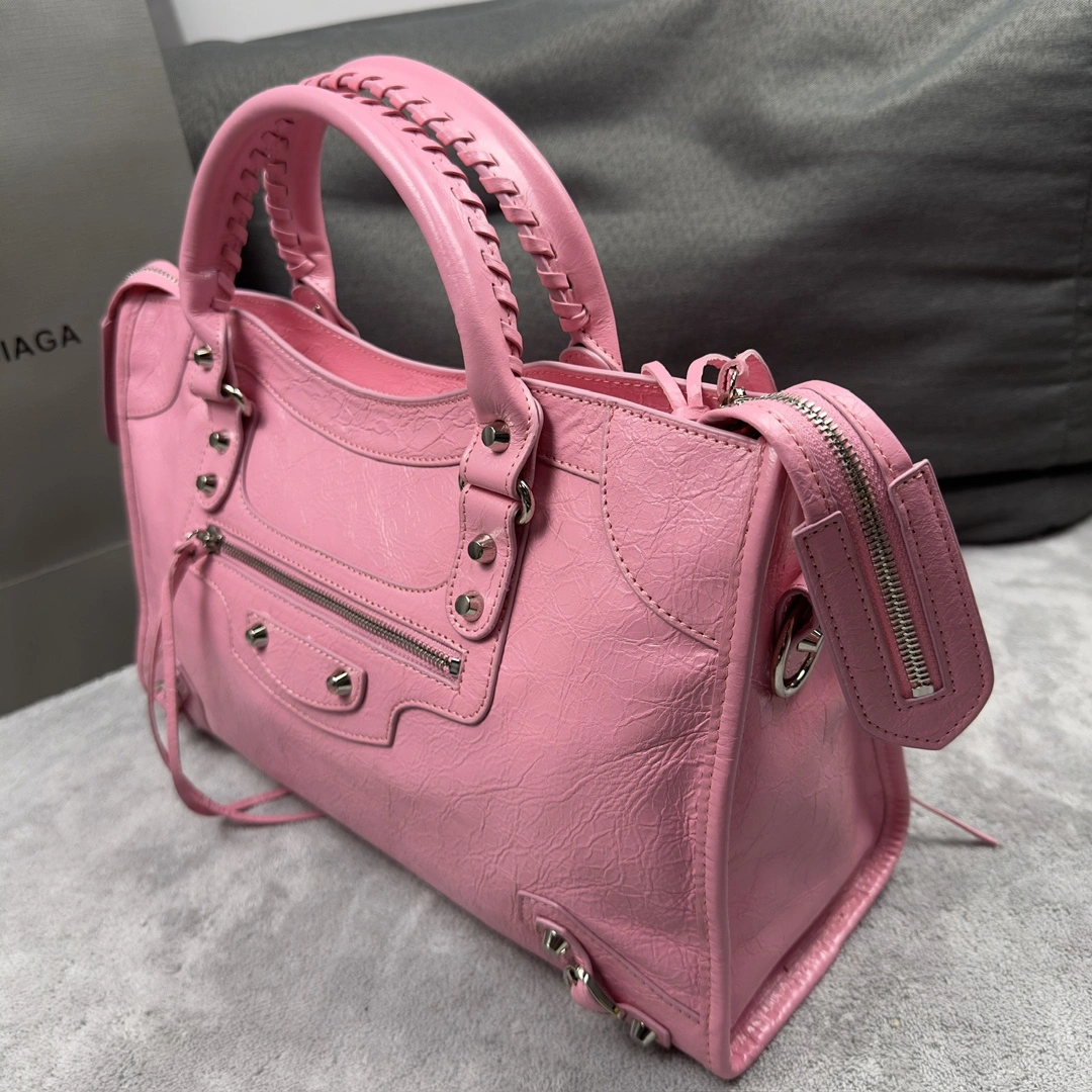 Official Balenciaga Classic Series Lightweight Motorcycle Bag - Elegant Comeback