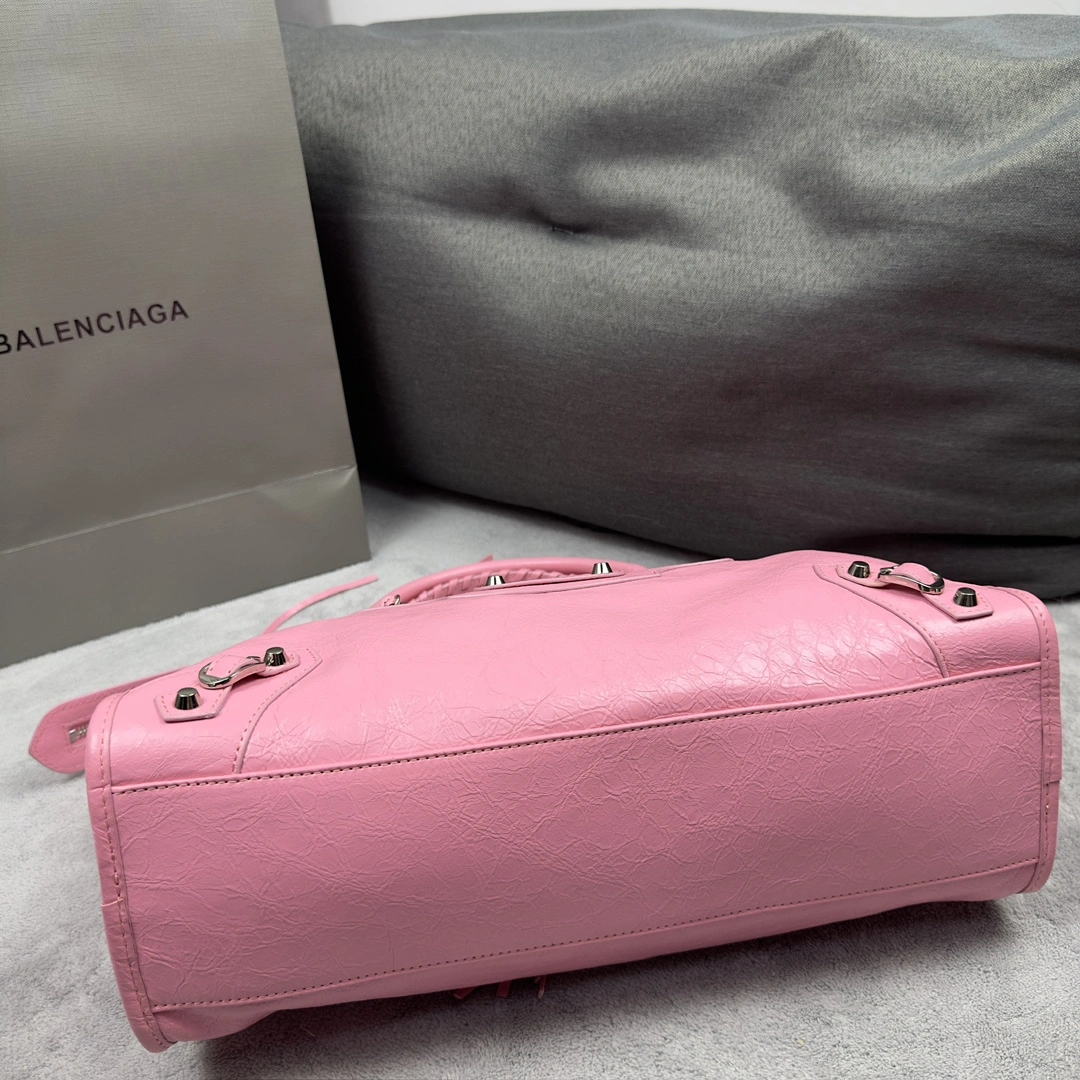Official Balenciaga Classic Series Lightweight Motorcycle Bag - Elegant Comeback