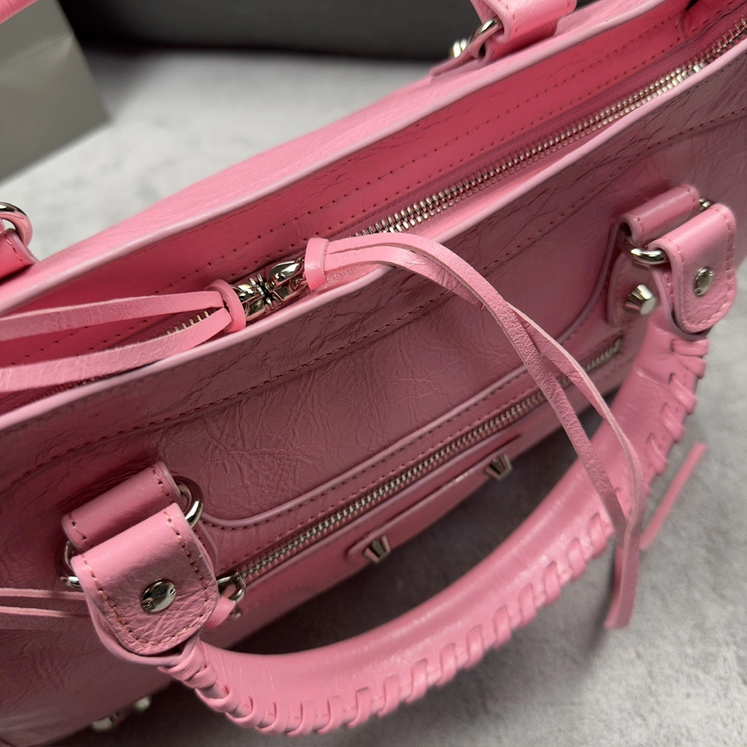 Official Balenciaga Classic Series Lightweight Motorcycle Bag - Elegant Comeback