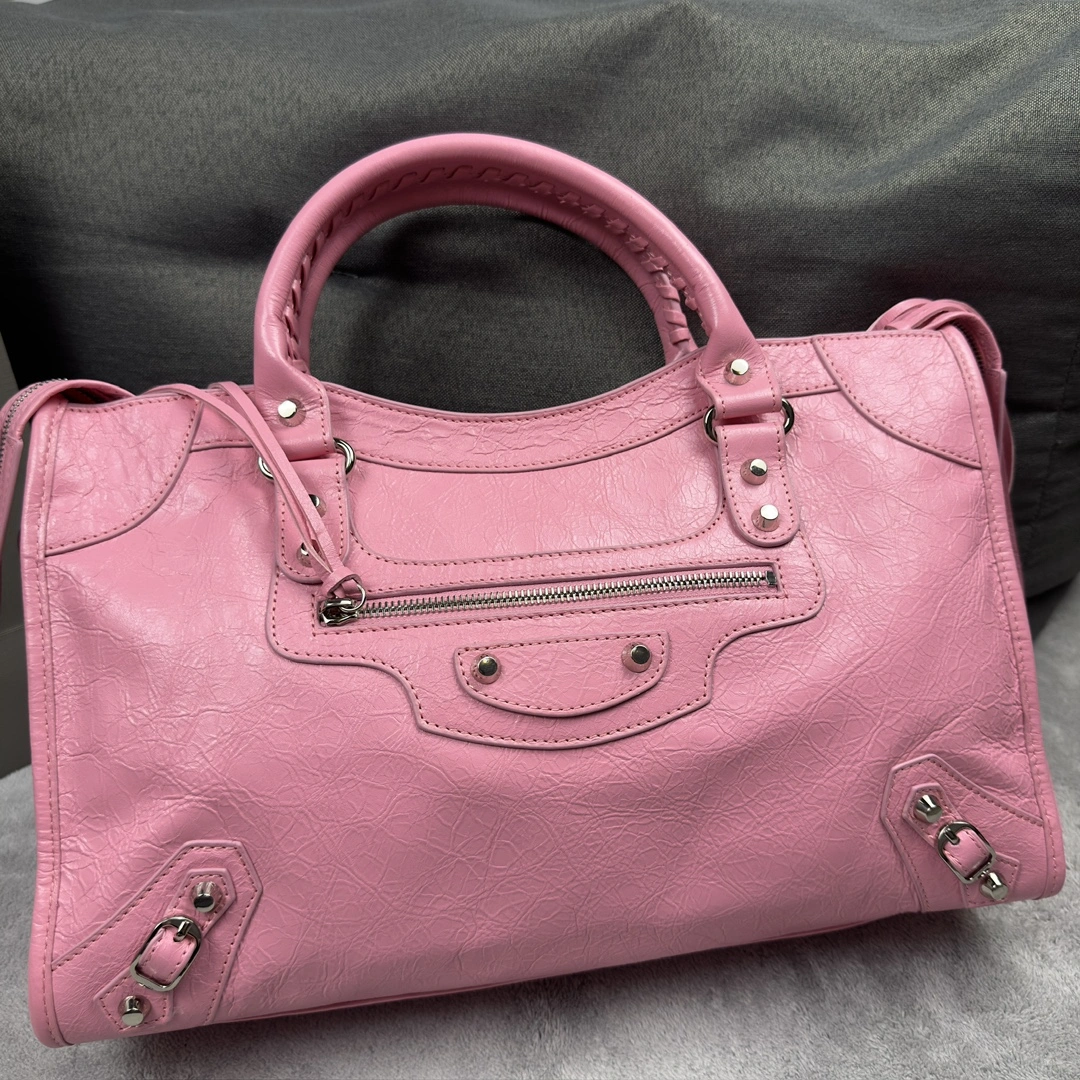 Official Balenciaga Classic Series Lightweight Motorcycle Bag - Elegant Comeback