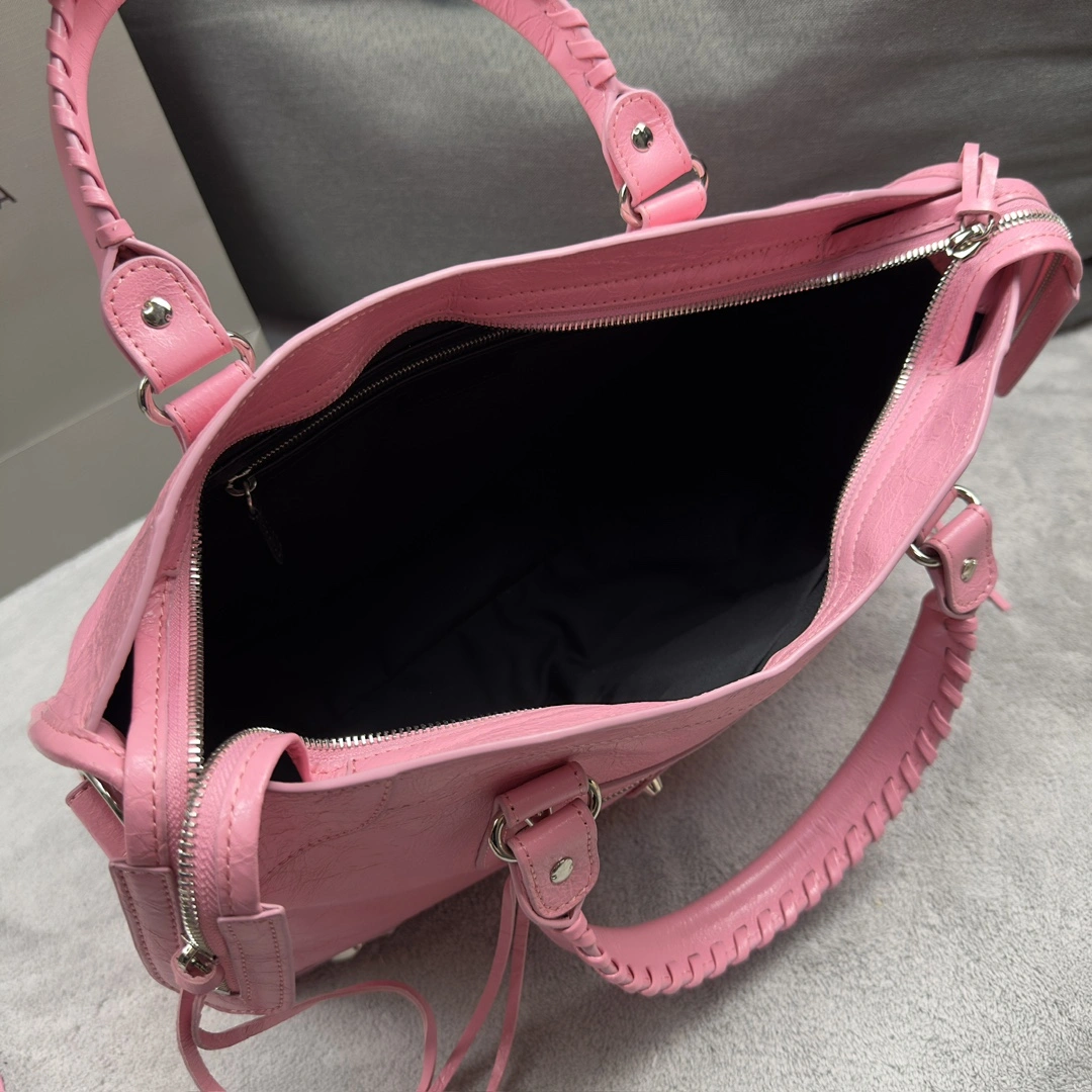 Official Balenciaga Classic Series Lightweight Motorcycle Bag - Elegant Comeback