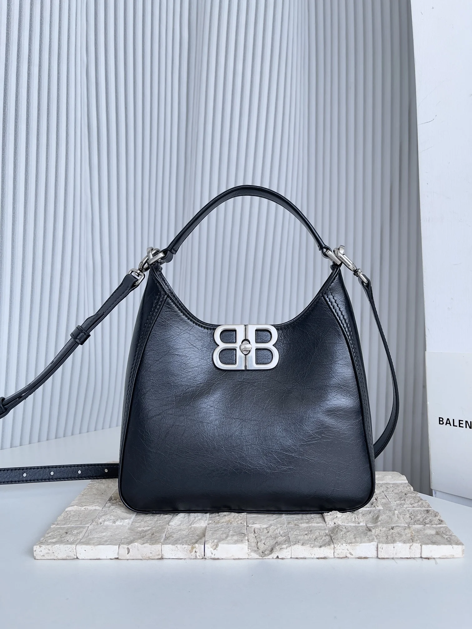 Balenciaga Compact Hobo Bag - 20x20.5x6.8 cm