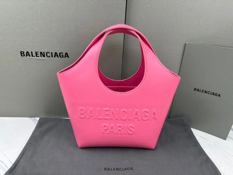 Balenciaga Compact Pink Leather BB23ss Handheld Small Bag - Cute Design