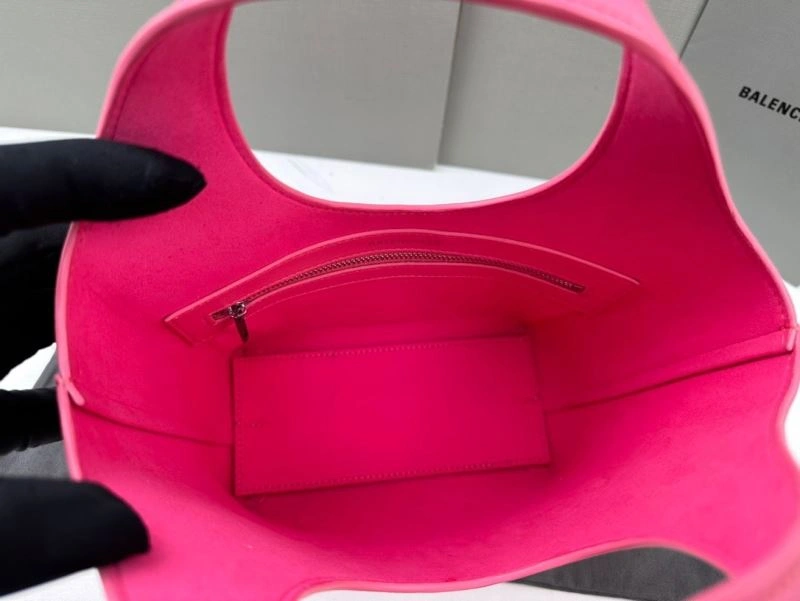 Reasonably priced Balenciaga Compact Pink Leather BB23ss Handheld Small Bag - Cute Design