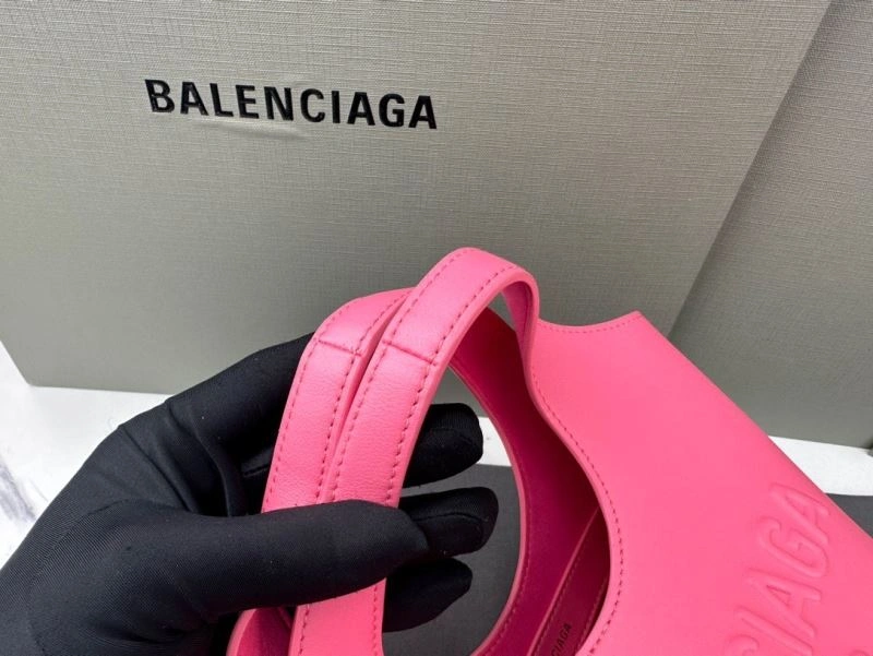 Reasonably priced Balenciaga Compact Pink Leather BB23ss Handheld Small Bag - Cute Design