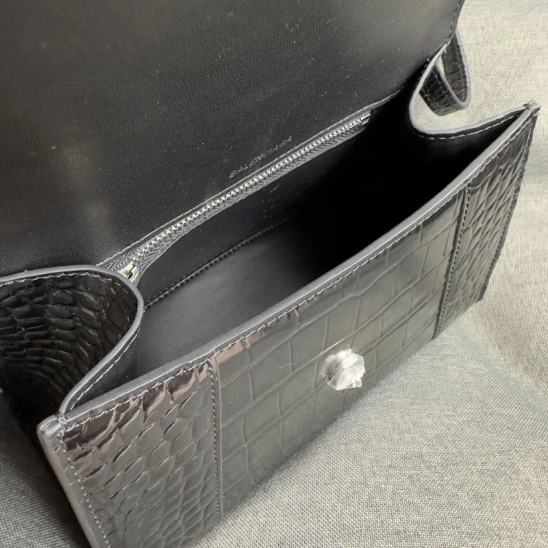 Accurate model Balenciaga Crescent Hourglass Crocodile Bag - Size S
