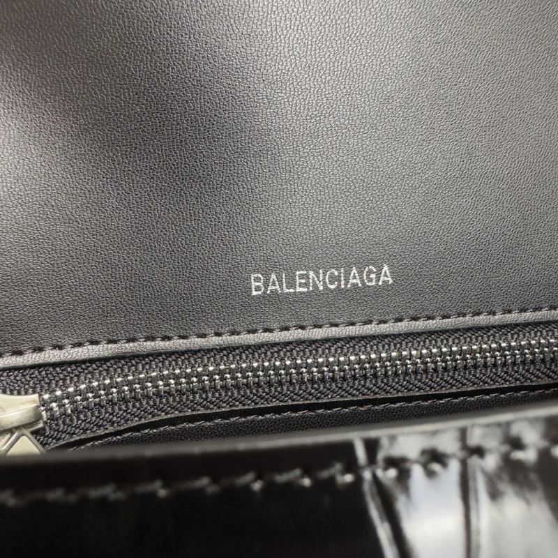 Accurate model Balenciaga Crescent Hourglass Crocodile Bag - Size S