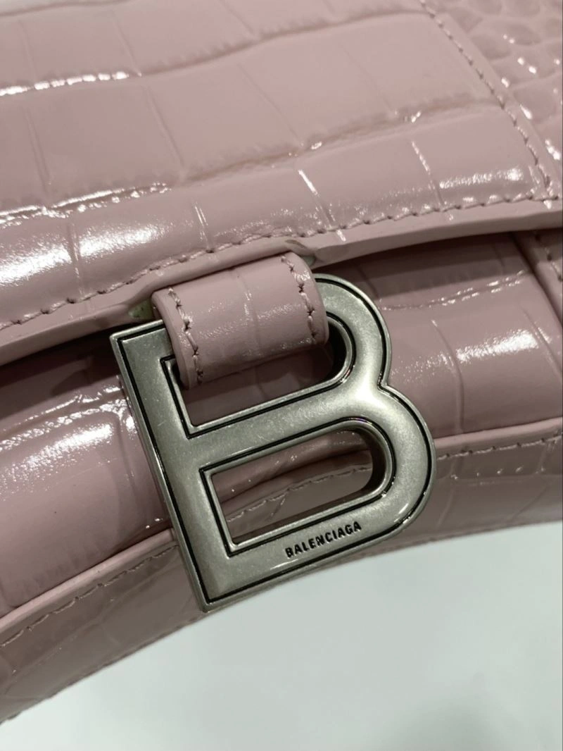 Inexpensive Balenciaga Crocodile Blush Powder Arc Chain Sandglass Bag