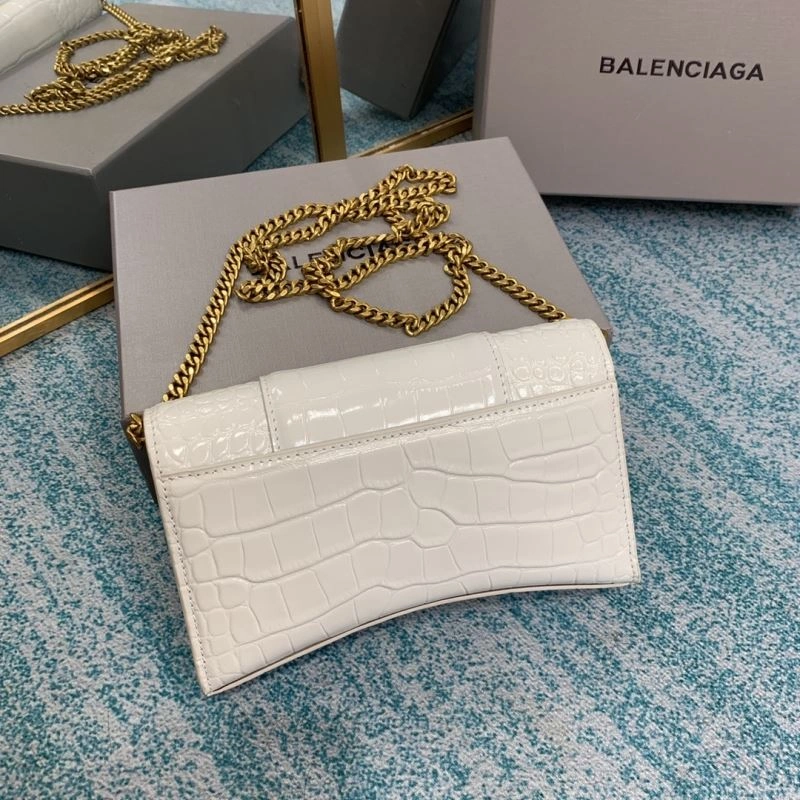 Legit Balenciaga Crocodile Hourglass Bag with Chain Strap