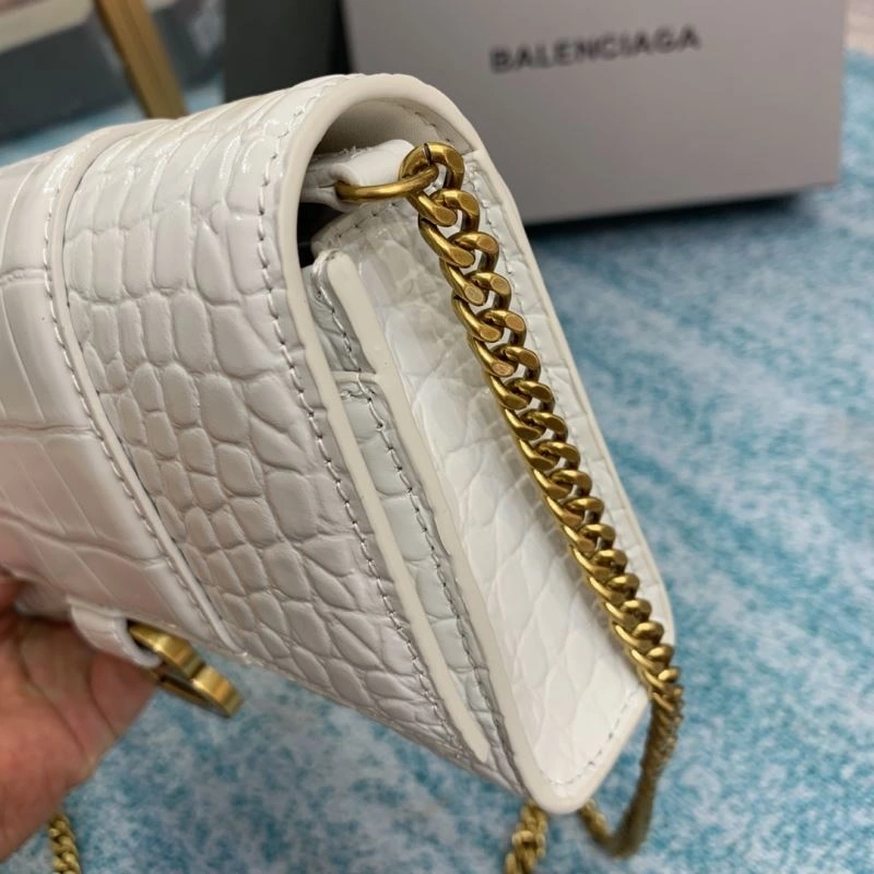 Legit Balenciaga Crocodile Hourglass Bag with Chain Strap