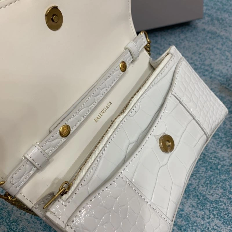 Legit Balenciaga Crocodile Hourglass Bag with Chain Strap