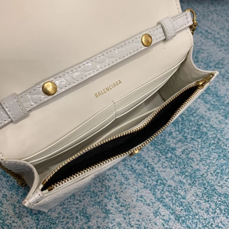 Legit Balenciaga Crocodile Hourglass Bag with Chain Strap
