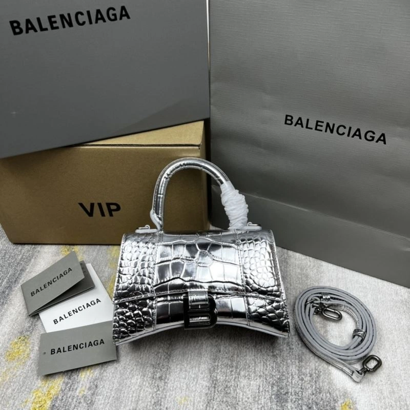 Balenciaga Crocodile-Patterned Hourglass Bag - VIP Edition