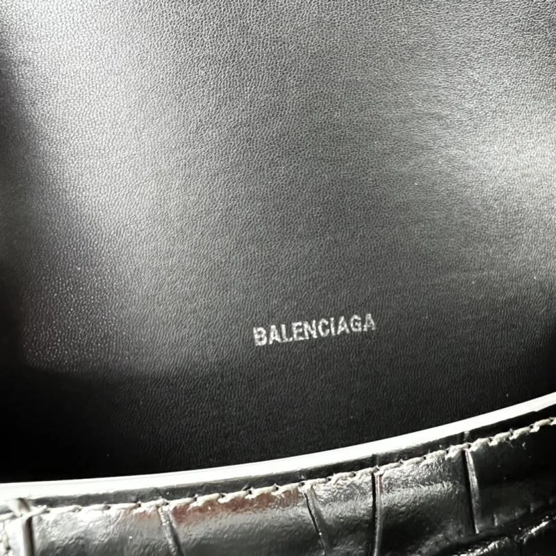Economical Balenciaga Crocodile-Patterned Hourglass Bag - VIP Edition