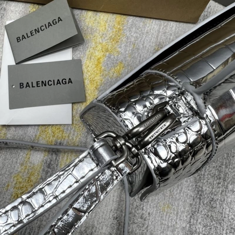 Economical Balenciaga Crocodile-Patterned Hourglass Bag - VIP Edition
