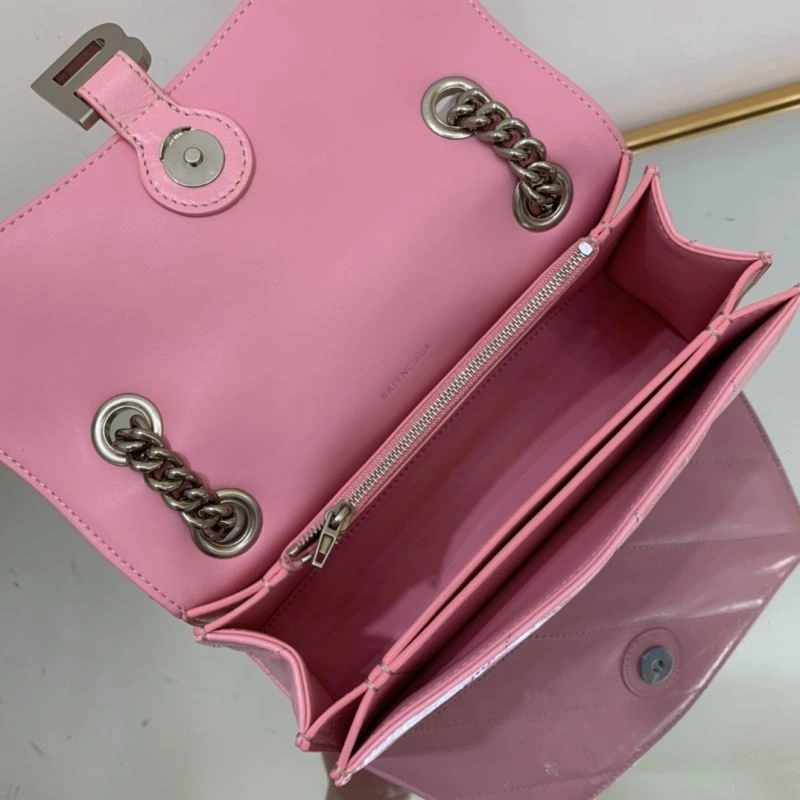 High accuracy Balenciaga Crush Hourglass Bag - Distressed Silver B Logo