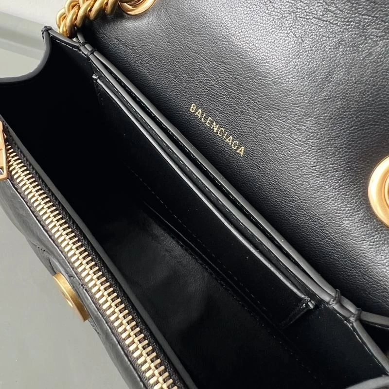Factory-made Balenciaga Crush Mini Hourglass Bag with Metal Chain Strap