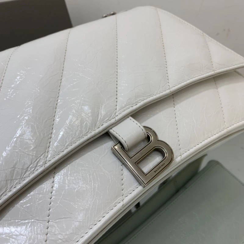 Top mirror Balenciaga Crush Vintage Waxed Leather Bag - Medium Size 716393
