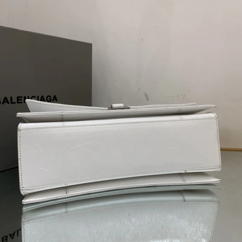 Top mirror Balenciaga Crush Vintage Waxed Leather Bag - Medium Size 716393