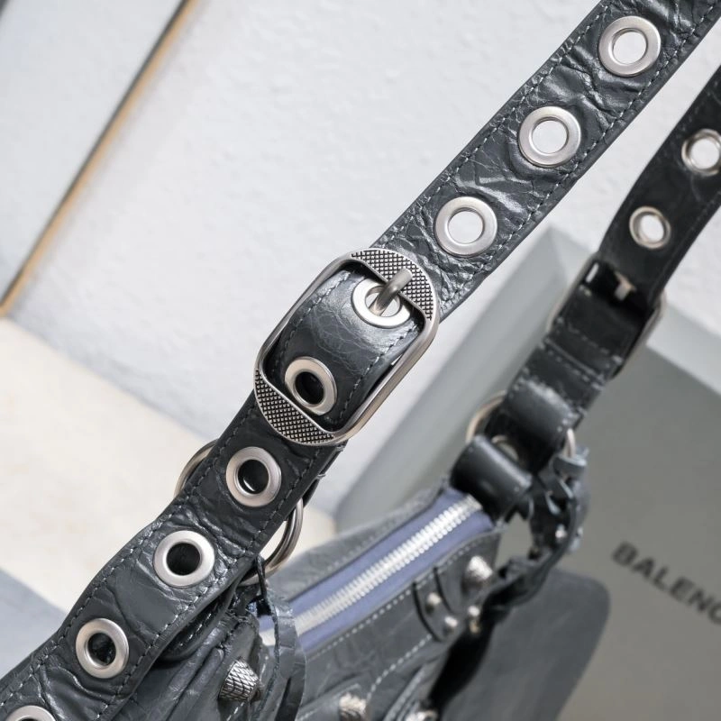 Real Balenciaga Dark Gray Crescent Bag - 26cm Size 12 6