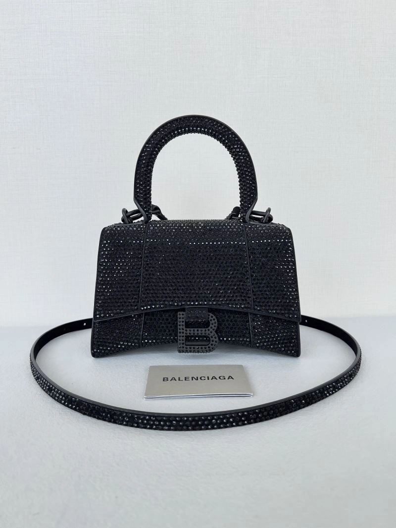 Balenciaga Dazzling Diamond-Encrusted Hourglass Bag - Model 70552