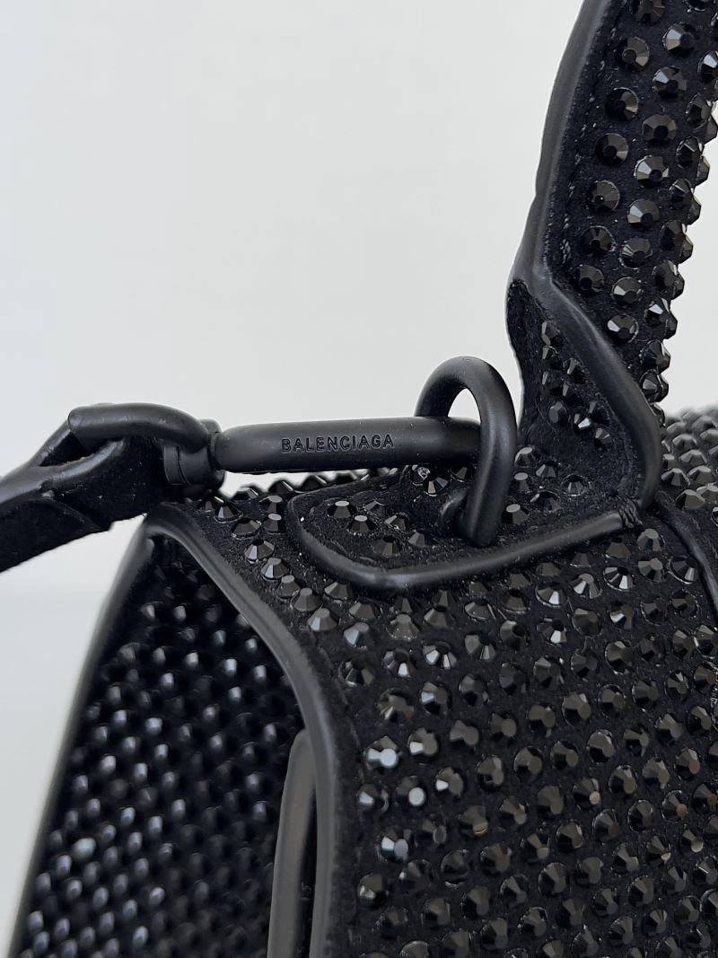 Top mirror Balenciaga Dazzling Diamond-Encrusted Hourglass Bag - Model 70552