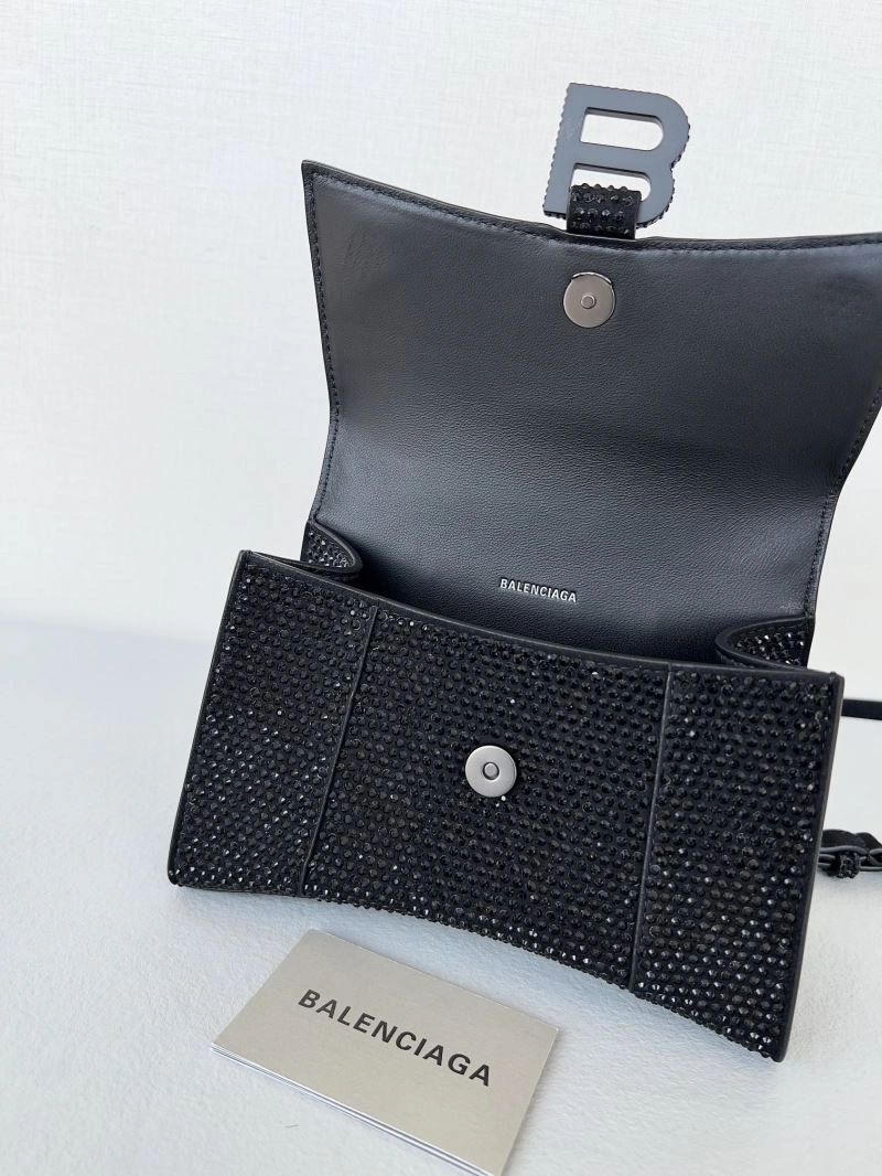 Top mirror Balenciaga Dazzling Diamond-Encrusted Hourglass Bag - Model 70552