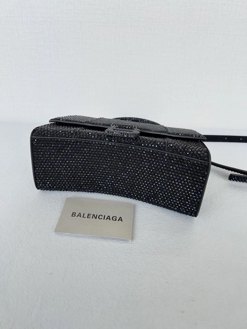 Top mirror Balenciaga Dazzling Diamond-Encrusted Hourglass Bag - Model 70552