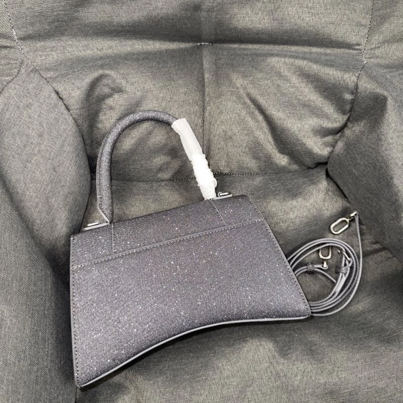 Mirror quality Balenciaga Dazzling Hourglass Bag - Starry Gray S Size