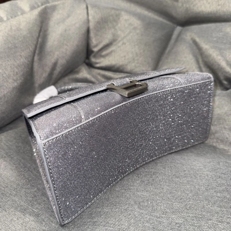 Mirror quality Balenciaga Dazzling Hourglass Bag - Starry Gray S Size
