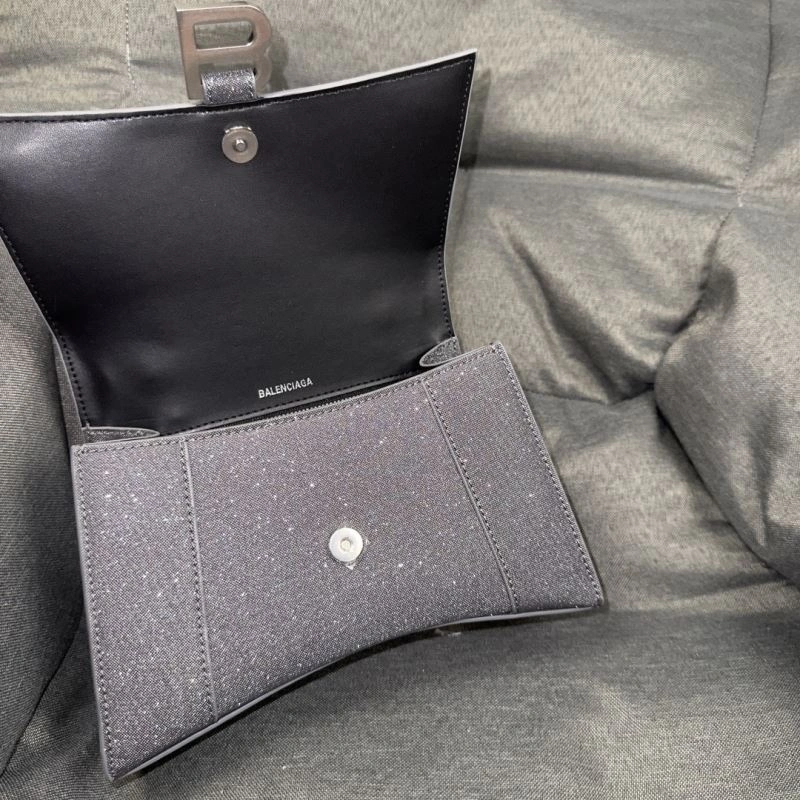 Mirror quality Balenciaga Dazzling Hourglass Bag - Starry Gray S Size
