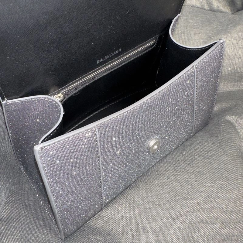 Mirror quality Balenciaga Dazzling Hourglass Bag - Starry Gray S Size