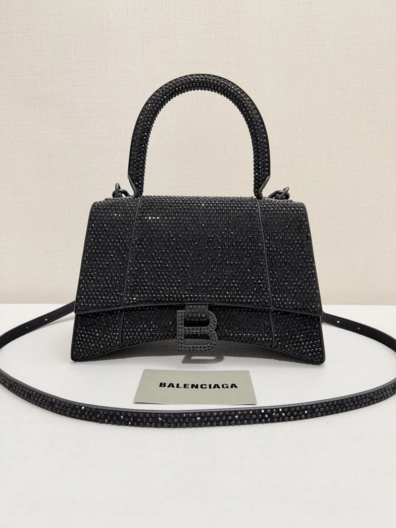 Balenciaga Diamond Encrusted Hourglass Glam Bag - Sparkle in Style