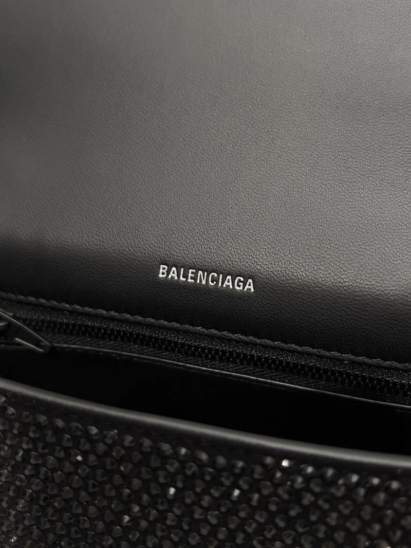 Real Balenciaga Diamond Encrusted Hourglass Glam Bag - Sparkle in Style