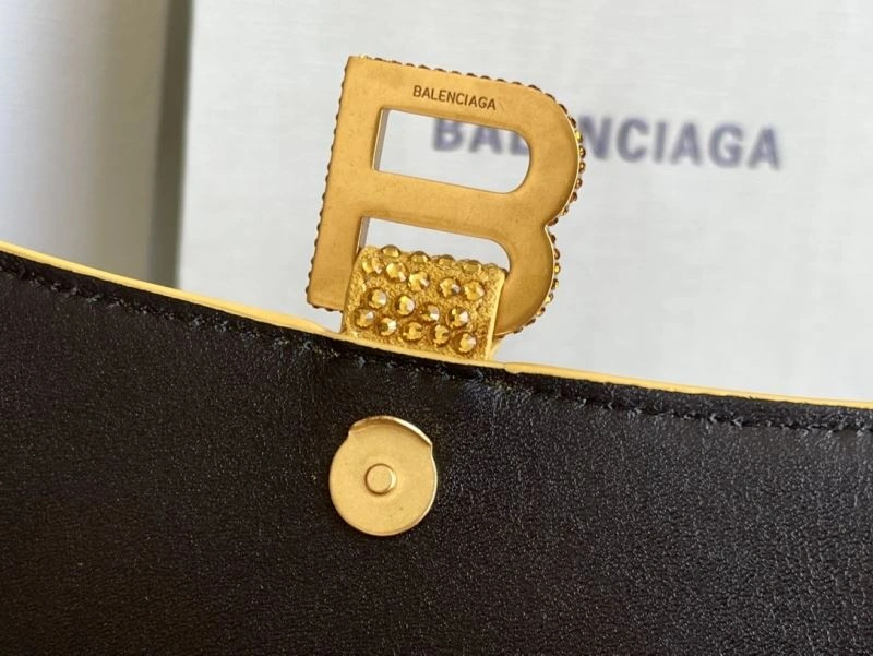 1:1 copy Balenciaga Diamond Hourglass Bag with Golden Clasp