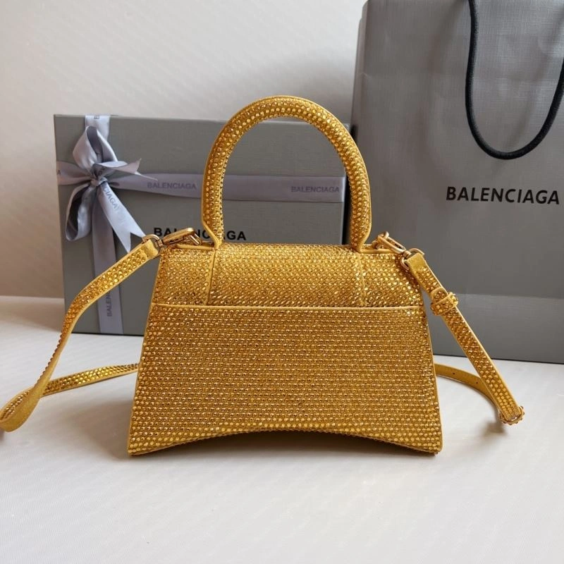 Exact replica Balenciaga Diamond Hourglass Gold Bag - Luxury Handcrafted Design
