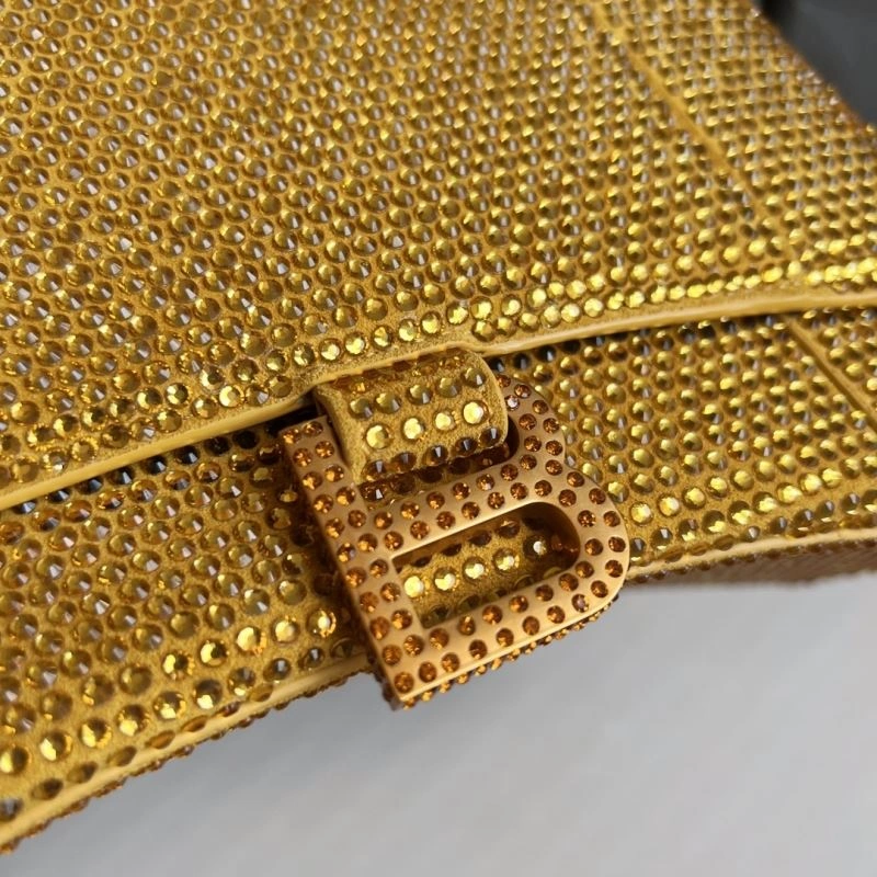 Exact replica Balenciaga Diamond Hourglass Gold Bag - Luxury Handcrafted Design
