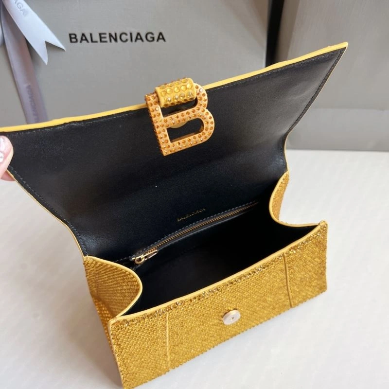 Exact replica Balenciaga Diamond Hourglass Gold Bag - Luxury Handcrafted Design