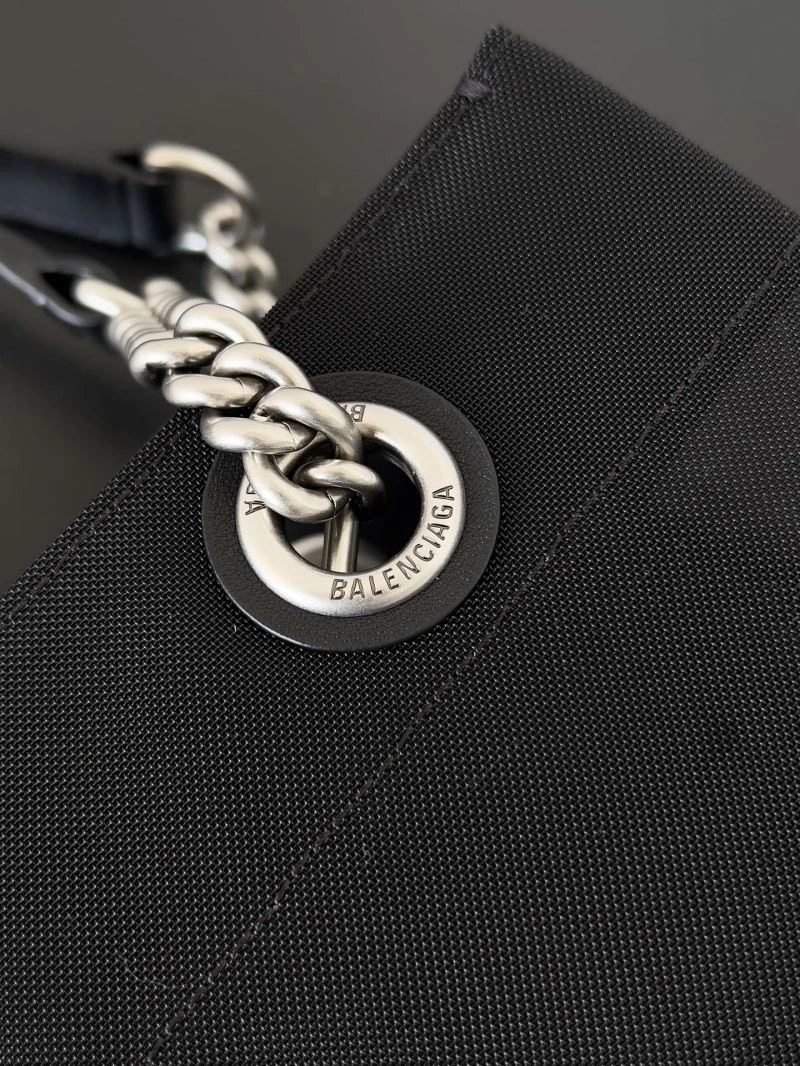 Budget-friendly Balenciaga Duty Free Mesh Tote Bag with Leather-Chain Strap