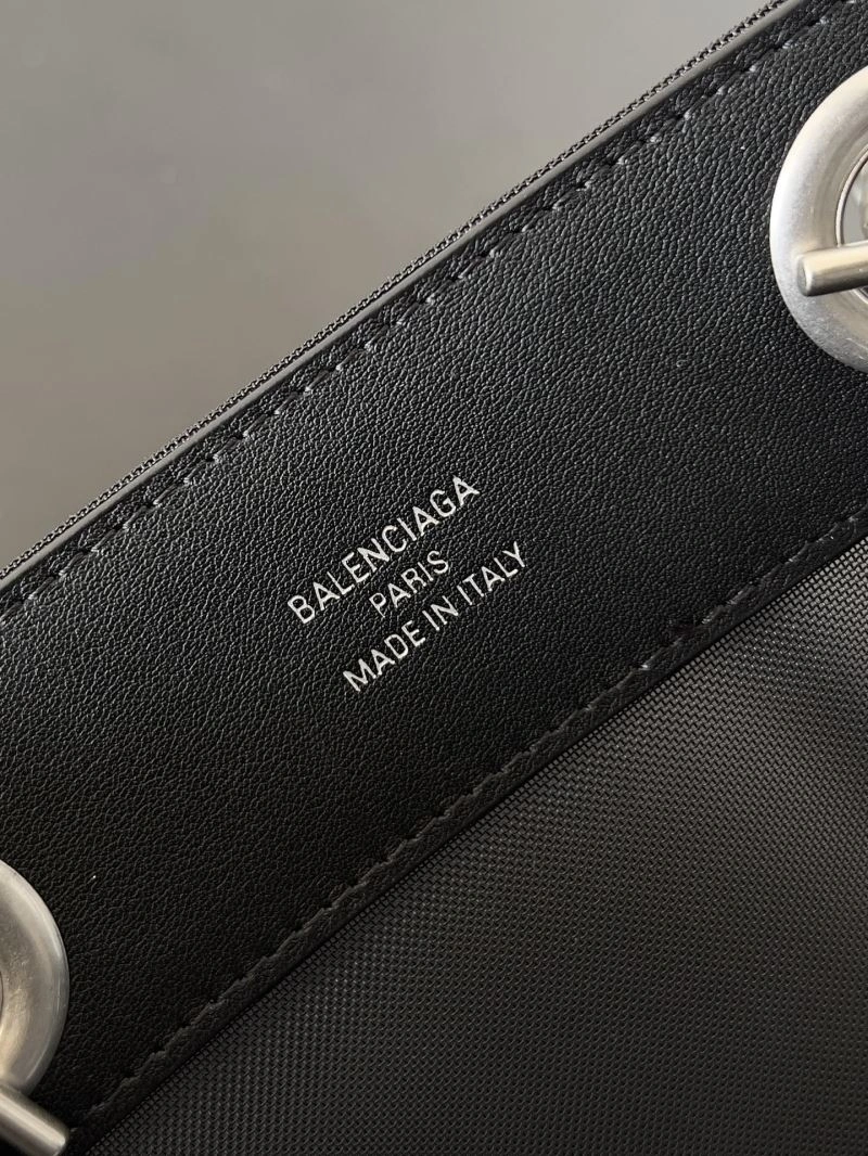 Budget-friendly Balenciaga Duty Free Mesh Tote Bag with Leather-Chain Strap