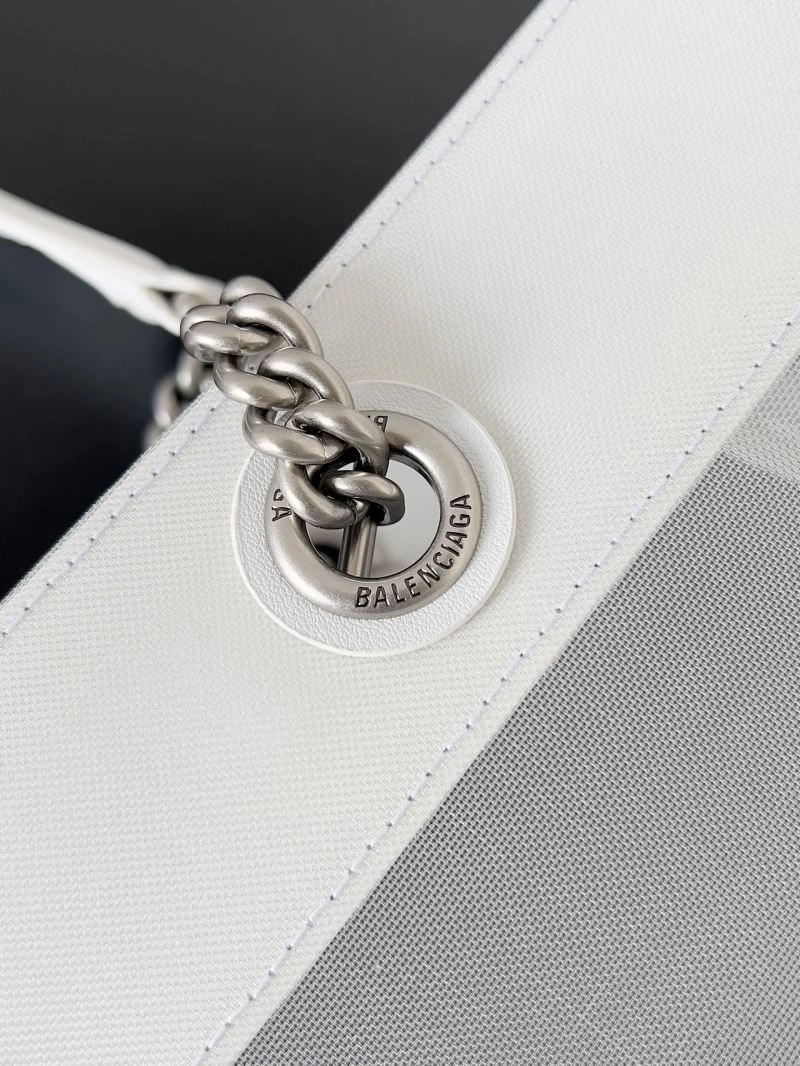 Budget-friendly Balenciaga Duty Free Mesh Tote Bag with Leather-Chain Strap