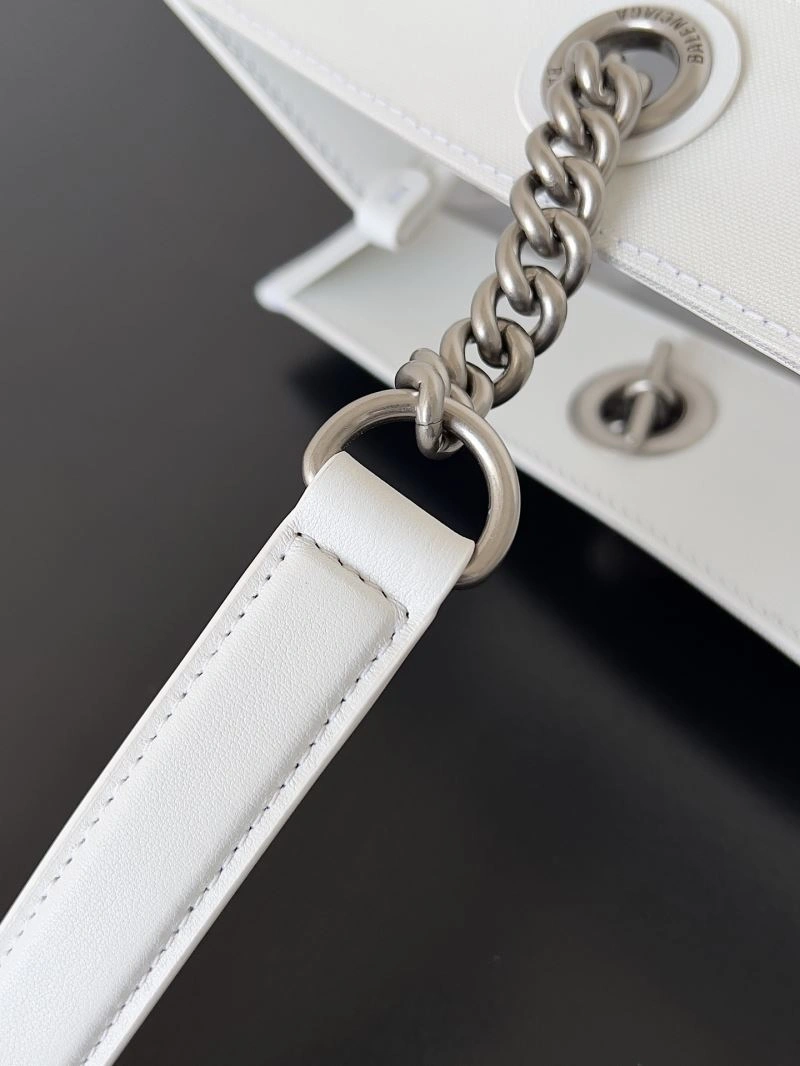 Budget-friendly Balenciaga Duty Free Mesh Tote Bag with Leather-Chain Strap