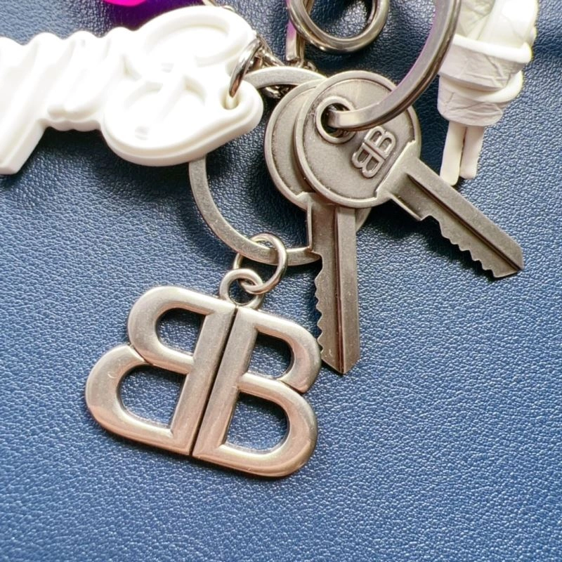 Affordable Balenciaga Elegance Keychain - Luxe Gold Accent Accessory