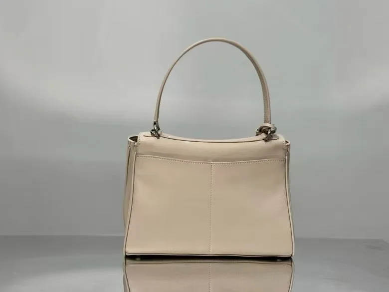 Reasonably priced Balenciaga Elegant Apricot Silver Buckle Handbag Series