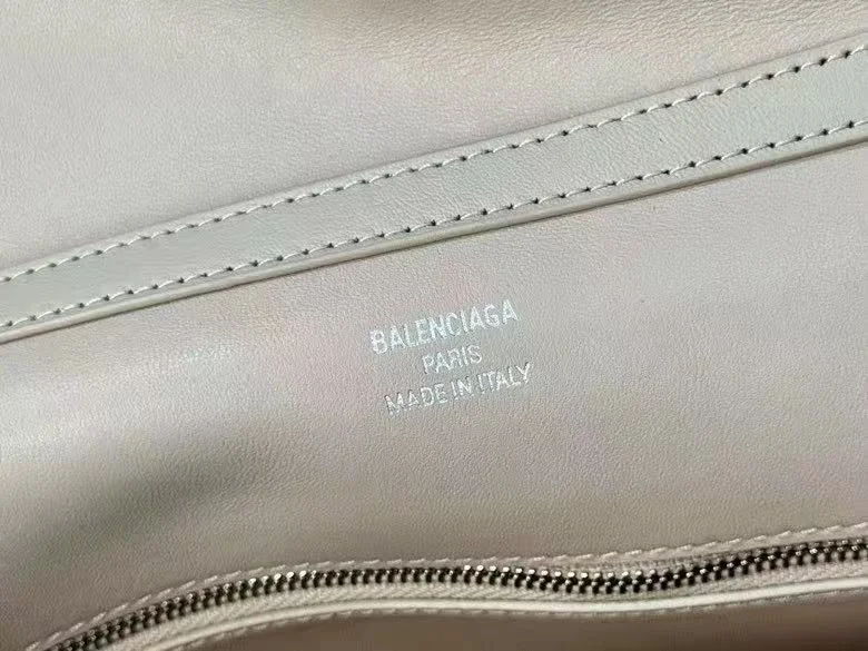 Reasonably priced Balenciaga Elegant Apricot Silver Buckle Handbag Series