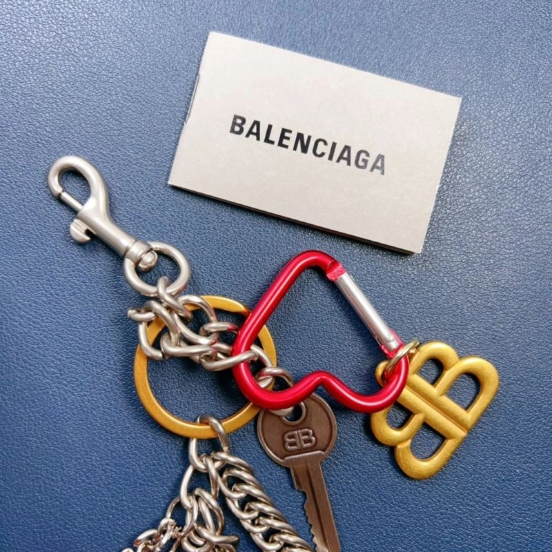 Perfect replica Balenciaga Elegant Gold Texture Keychain