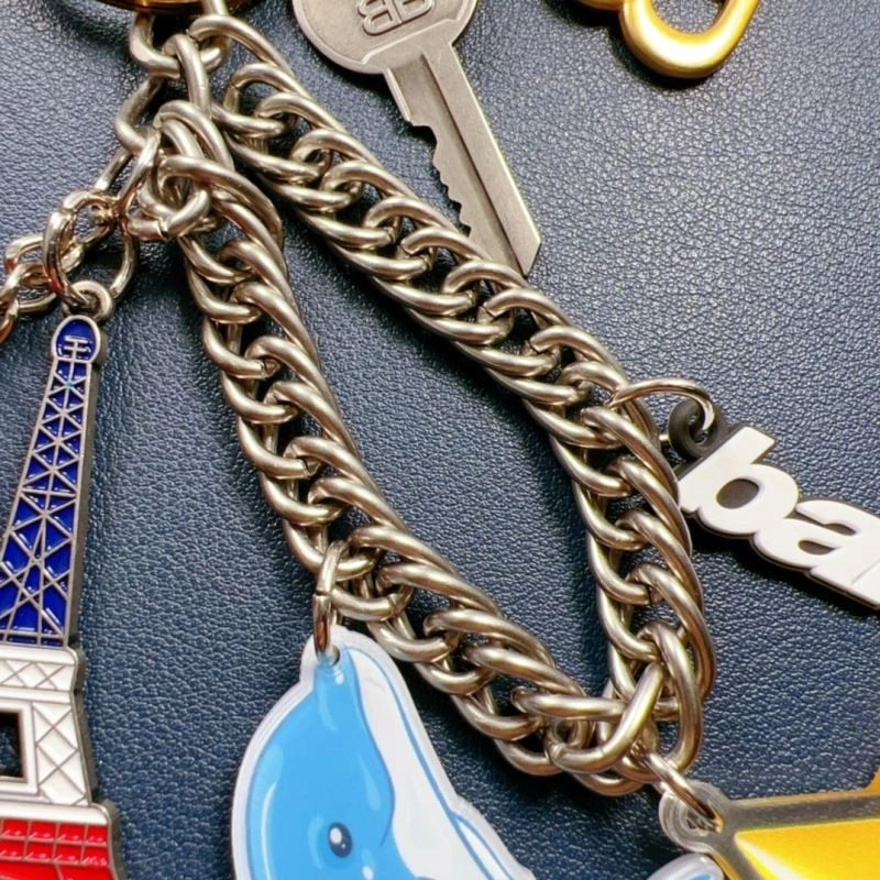 Perfect replica Balenciaga Elegant Gold Texture Keychain