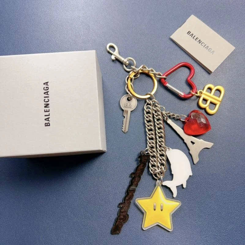 Perfect replica Balenciaga Elegant Gold Texture Keychain