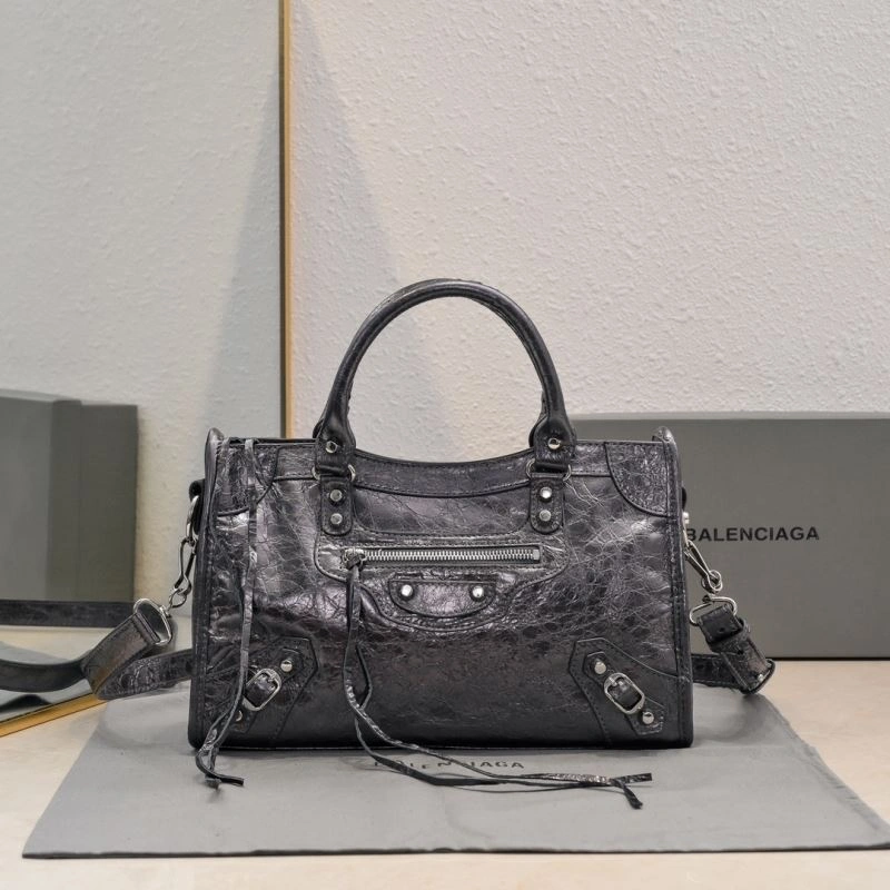 Balenciaga Era of Tears Classic Motorcycle Bag - Metallic Silver Edition