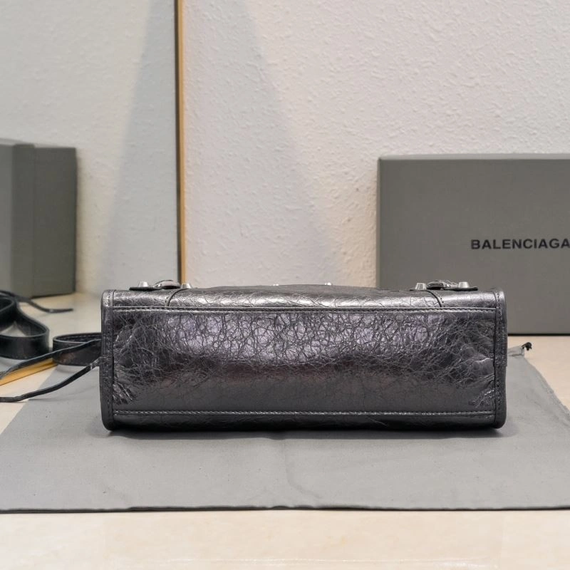1:1 copy Balenciaga Era of Tears Classic Motorcycle Bag - Metallic Silver Edition